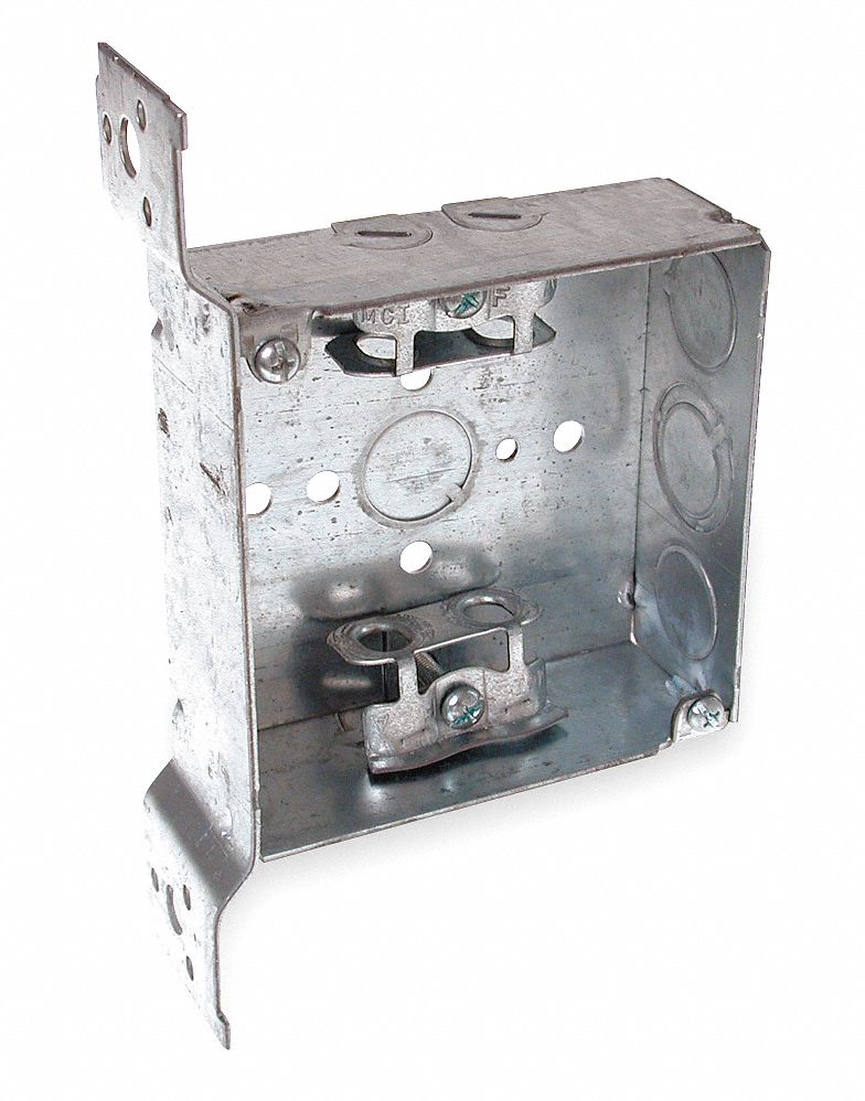 RACO Caja Cuadrada, 1-1/2" Profundidad Nominal, 4" Ancho Nominal, 4 ...