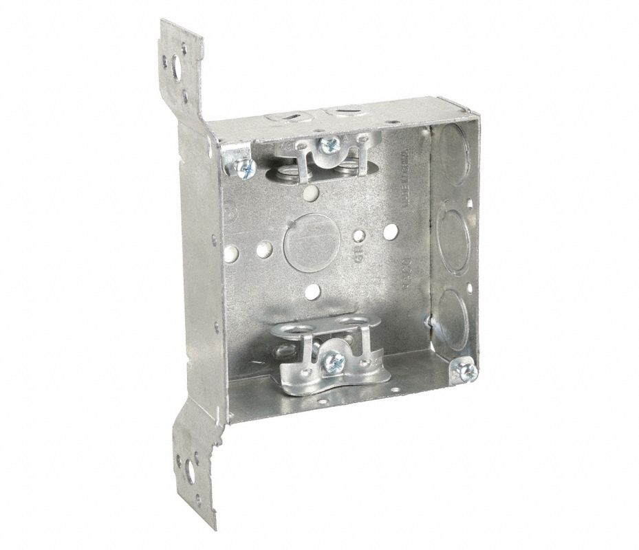 RACO Caja Cuadrada, 1-1/2" Profundidad Nominal, 4" Ancho Nominal, 4 ...