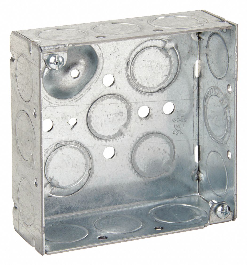RACO, Steel, Steel - 4" x 4" Square Box Material & Nominal Size ...