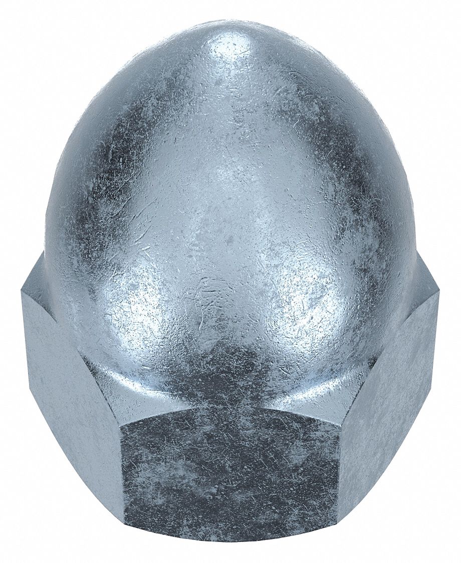 High Crown, 5/16"-18 Thread, Cap Nut - 6XEK1|CPB134 - Grainger