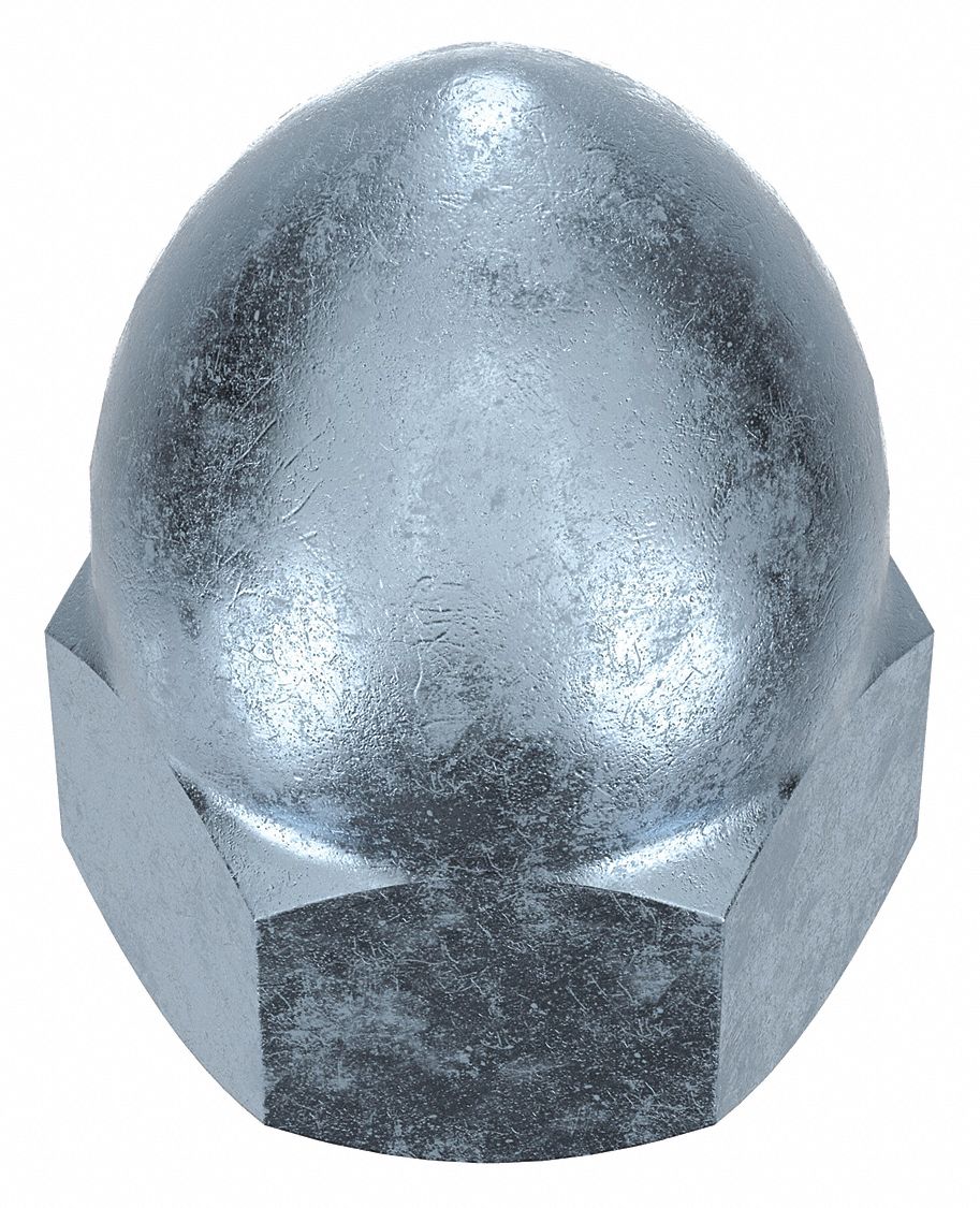 High Crown, 3/8"-24 Thread, Cap Nut - 6XEK4|CPB137 - Grainger