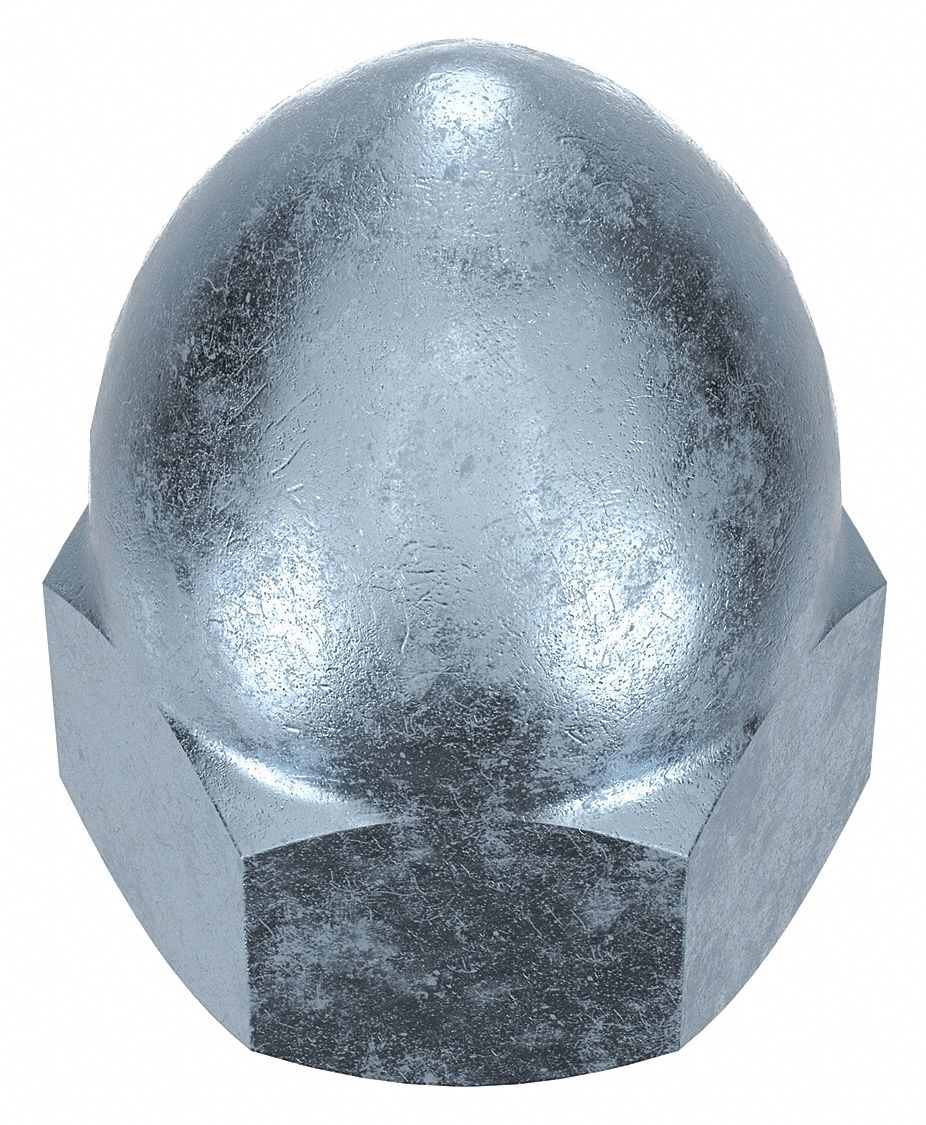 High Crown, 9/16"-12 Thread, Cap Nut - 6XEK9|CPB142 - Grainger