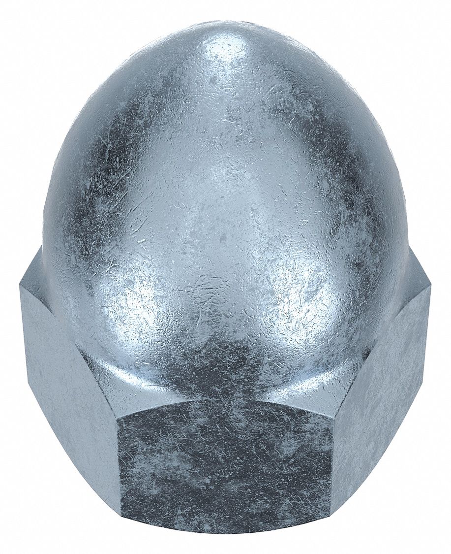 High Crown, 5/8"-11 Thread, Cap Nut - 6XEL1|CPB144 - Grainger