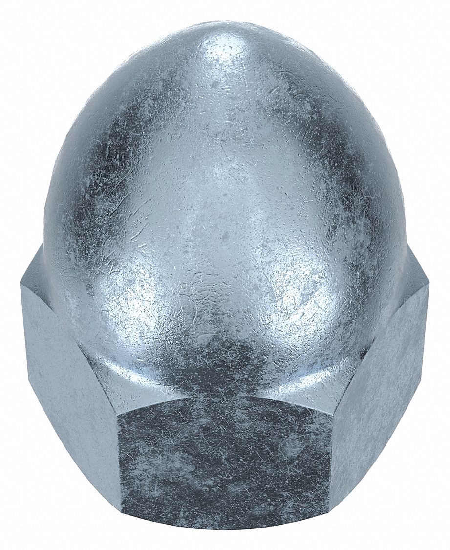 High Crown, 5/8"-18 Thread, Cap Nut - 6XEL2|CPB145 - Grainger