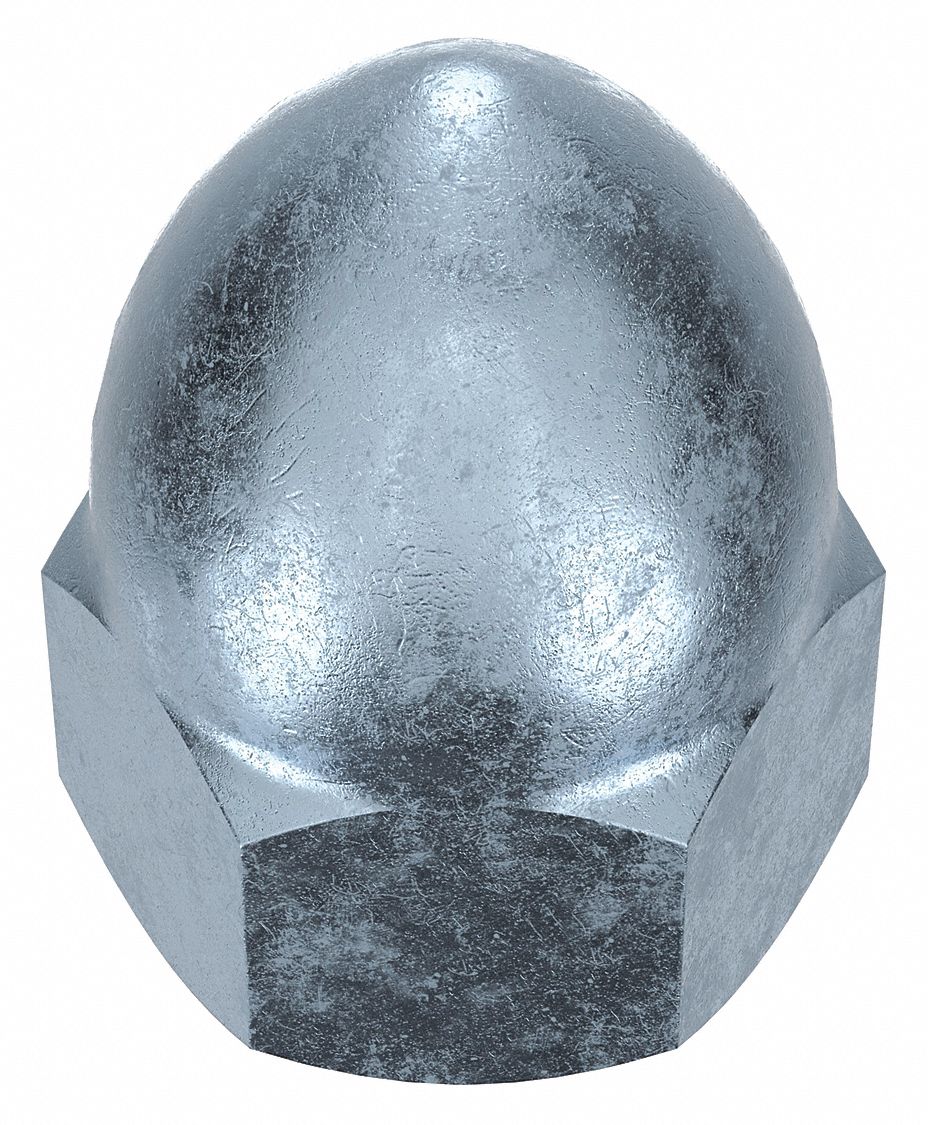 High Crown, 1 1/4"-7 Thread, Cap Nut - 6XEL9|CPB152 - Grainger