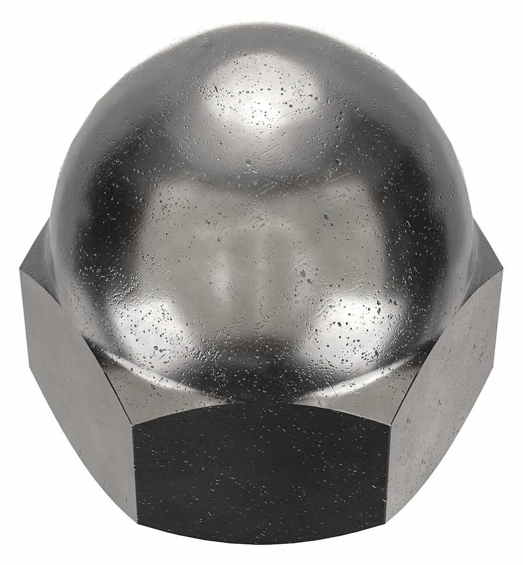 Low Crown, 5/8"-11 Thread, Cap Nut - 6XEP7|CPB170 - Grainger