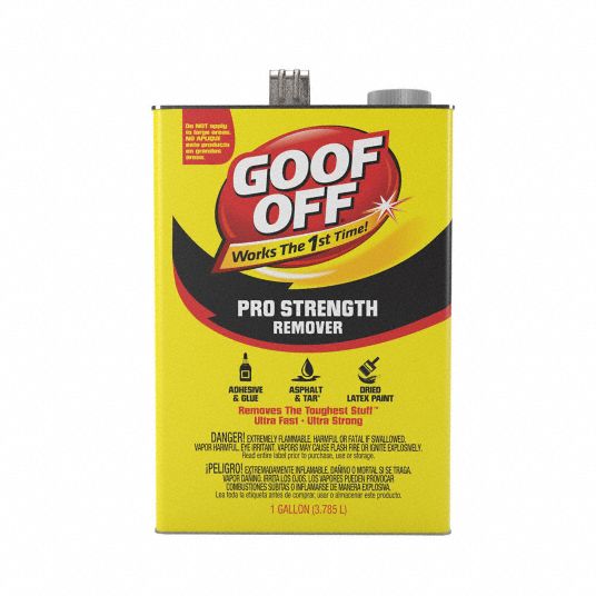 GOOF OFF, Non-Aerosol Can, 1 gal Container Size, Adhesive Remover ...