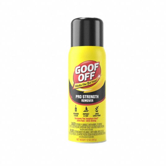 GOOF OFF, Aerosol Spray Can, 12 oz Container Size, Adhesive Remover ...