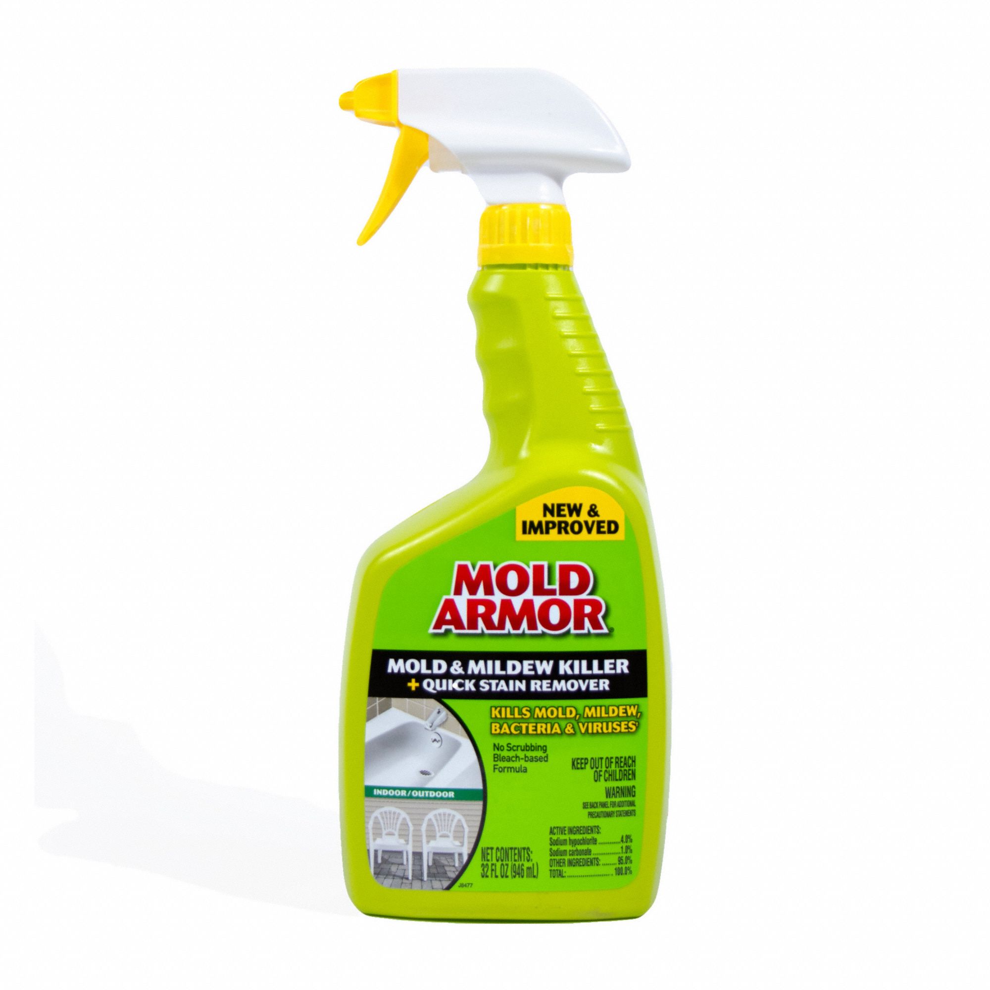 MOLD ARMOR Mold and Mildew Remover: Trigger Spray Bottle, 32 oz ...
