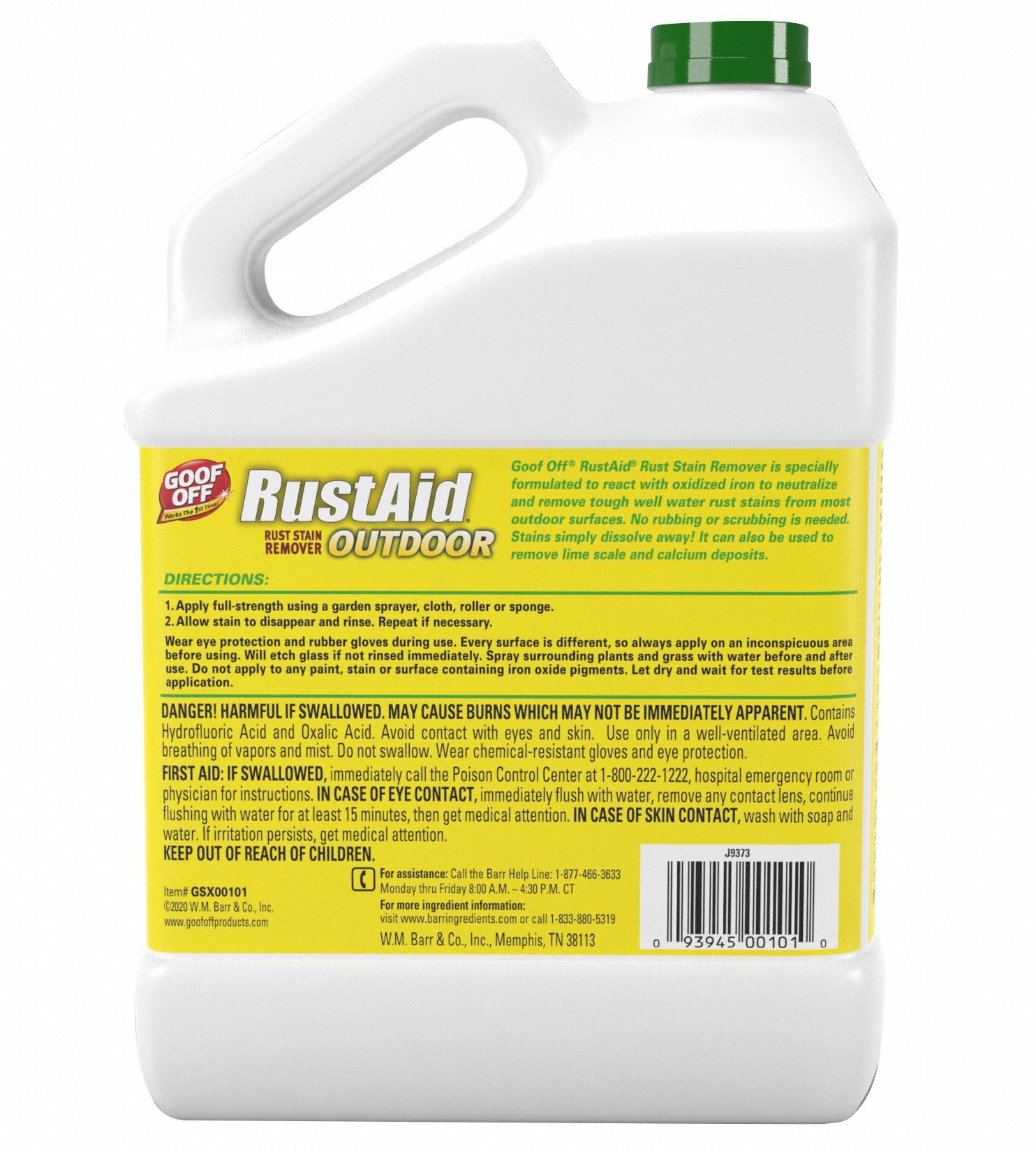 GOOF OFF Rust Stain Remover: Jug, 1 gal Container Size, Ready to Use ...