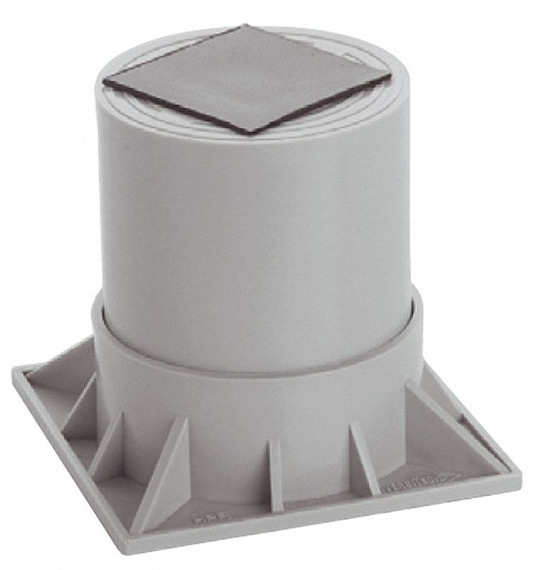 DIVERSITECH, Round Pad, Indoor/Outdoor, Heat Pump Riser - 6XJH2|HPR-6 ...