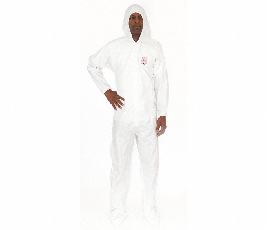 INTERNATIONAL ENVIROGUARD Overol Desechable con Capucha Microguard MP ...