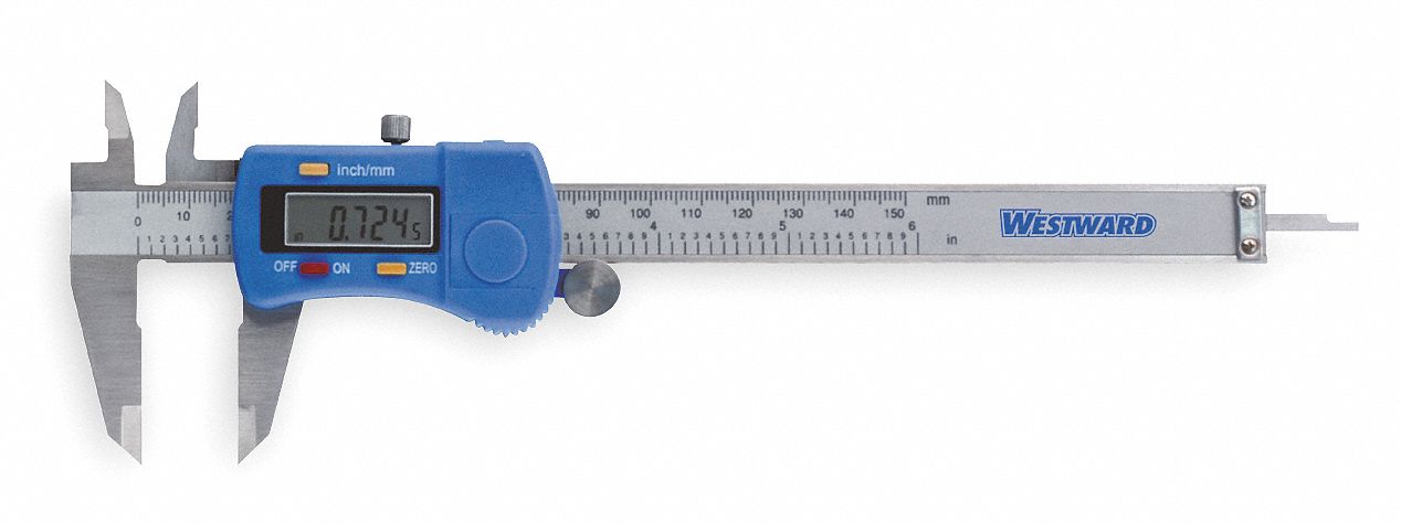 Digital Dial Caliper, SPC Output No, Accuracy 0.001 in, Resolution 0. ...