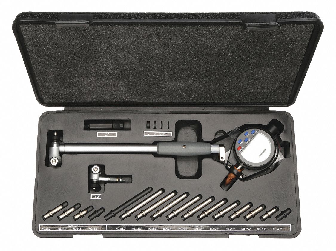 WESTWARD ELECTRONIC BORE GAGE SET 15 PC - 1002802 - WSW6XU87 | 6XU87 ...