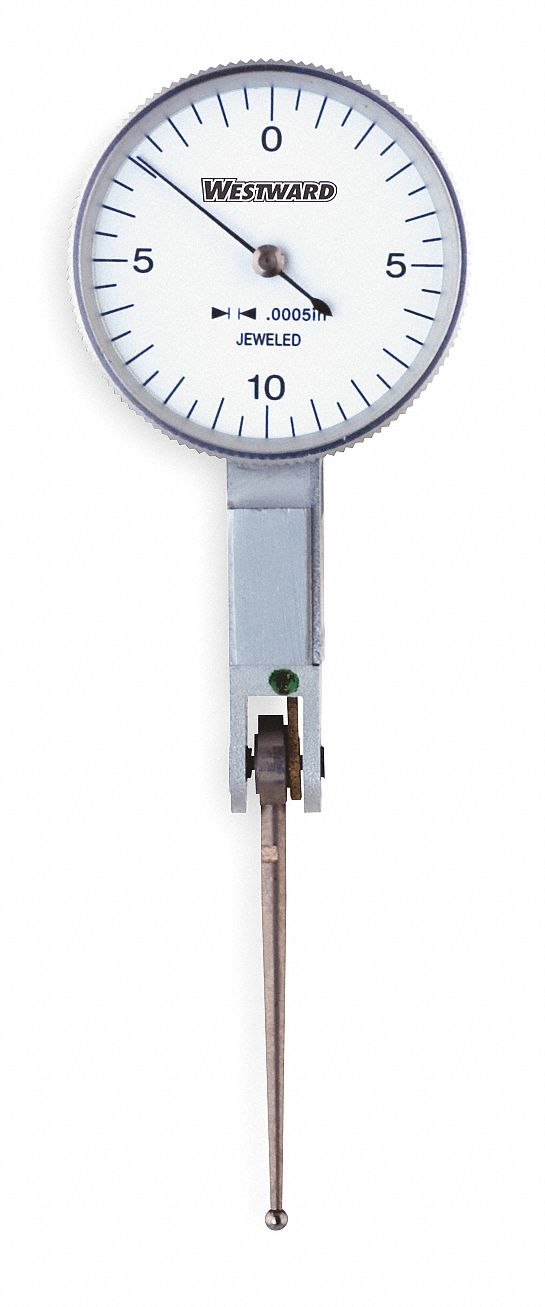 WESTWARD Horizontal Dial Test Indicator: 0 in to 0.02 in Range - 6XU91 ...