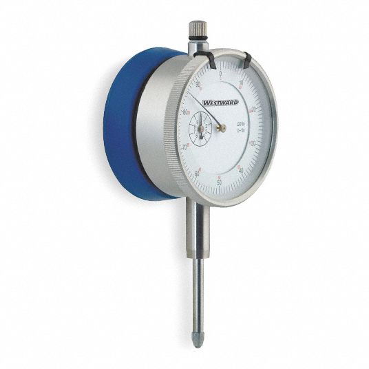 WESTWARD Dial Indicator - Lug Back: 1 in Range, 0-100 Dial Reading, 0.1 ...