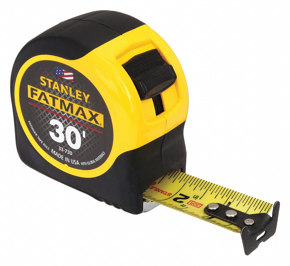 STANLEY, Inch, Nonmagnetic Single Hook Tip, Tape Measure - 6XV48|33-730 ...
