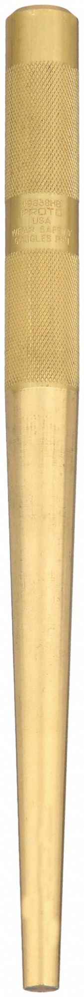 Non-Sparking, 3/8 in Tip Size, Aligning Punch - 6XVR8|J9638HB - Grainger