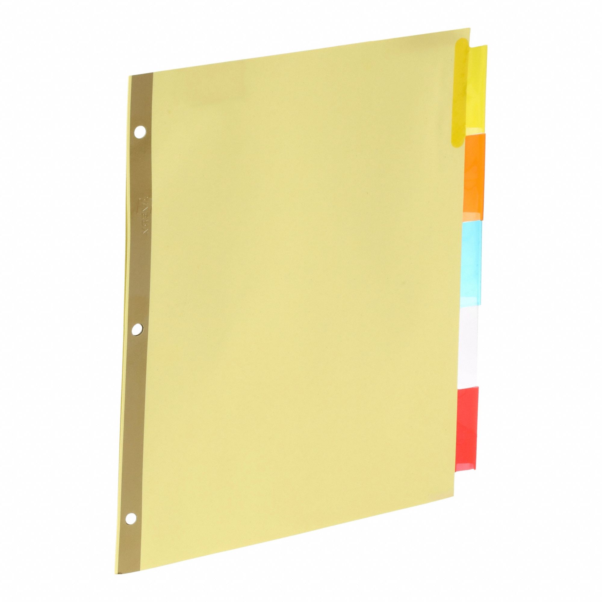 AVERY, Blank, 5 Tabs, Index Tabs - 6XVX8|7278211109 - Grainger