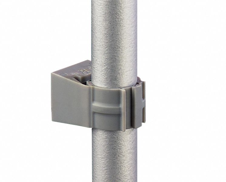 ARLINGTON Conduit Clamp, Snap-On Nonmetallic: 1 in Trade Size, Plastic ...