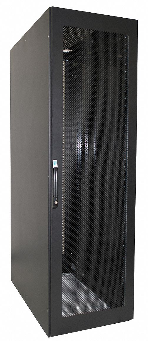 Server Cabinet, Free-Standing, 42 Rack Units, 3200 lbs. Load Rating, 80 ...