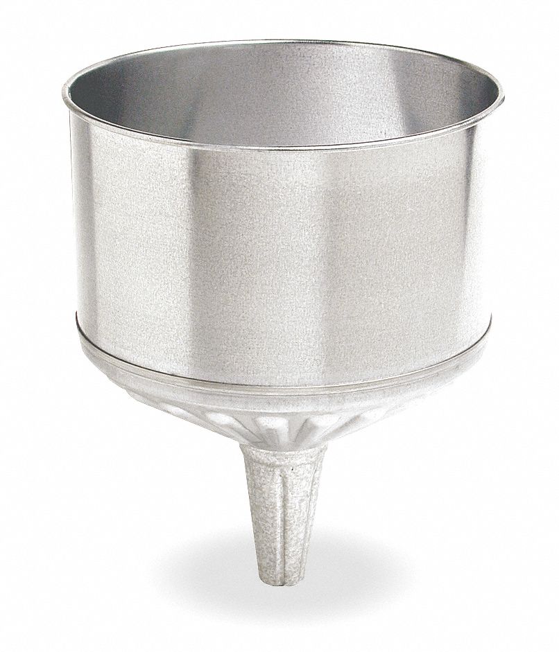 Funnel, Material Galvanized Steel, Color -, Flow Capacity - - Grainger