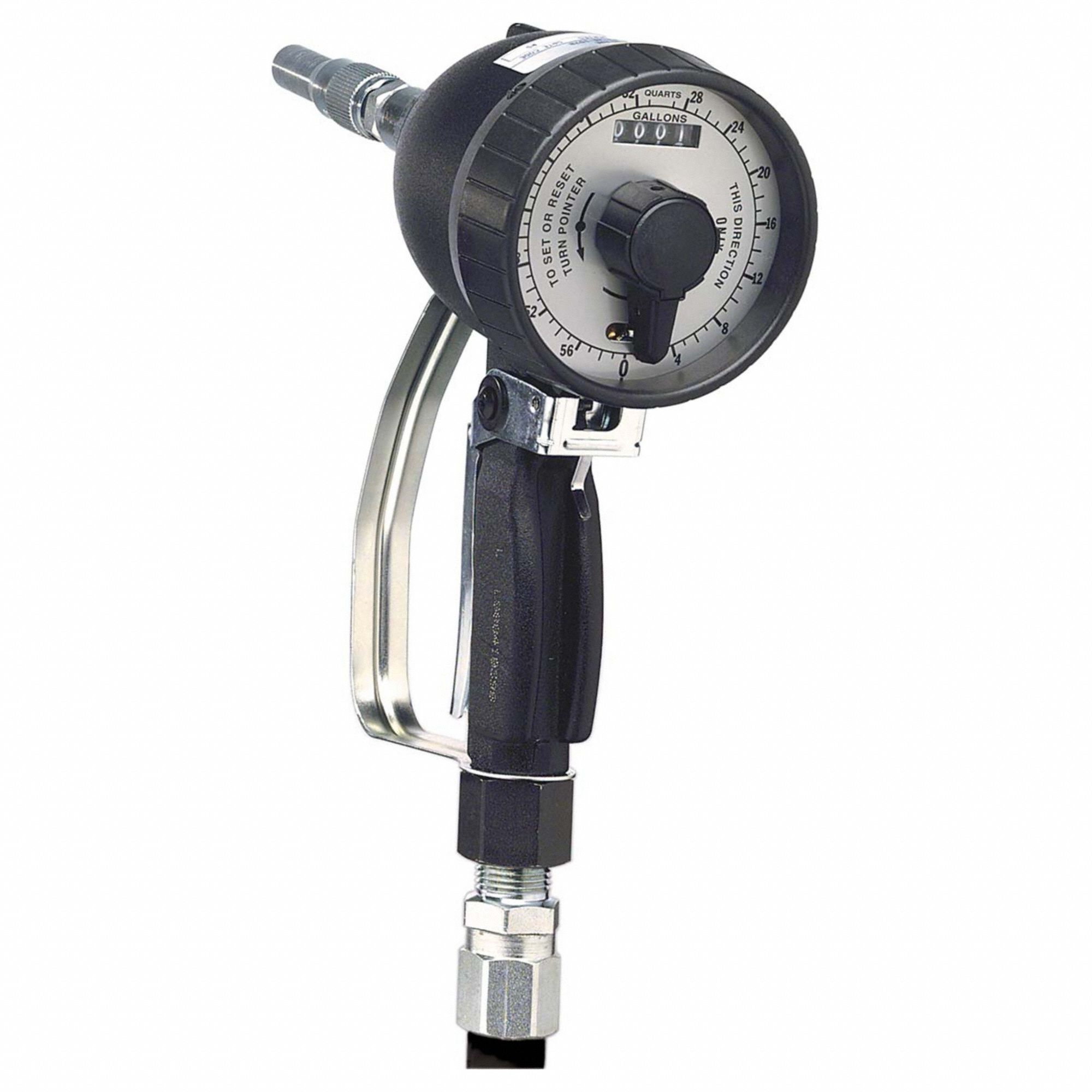 LINCOLN, Manual, Steel, Analog Oil Meter - 6Y879|3867 - Grainger
