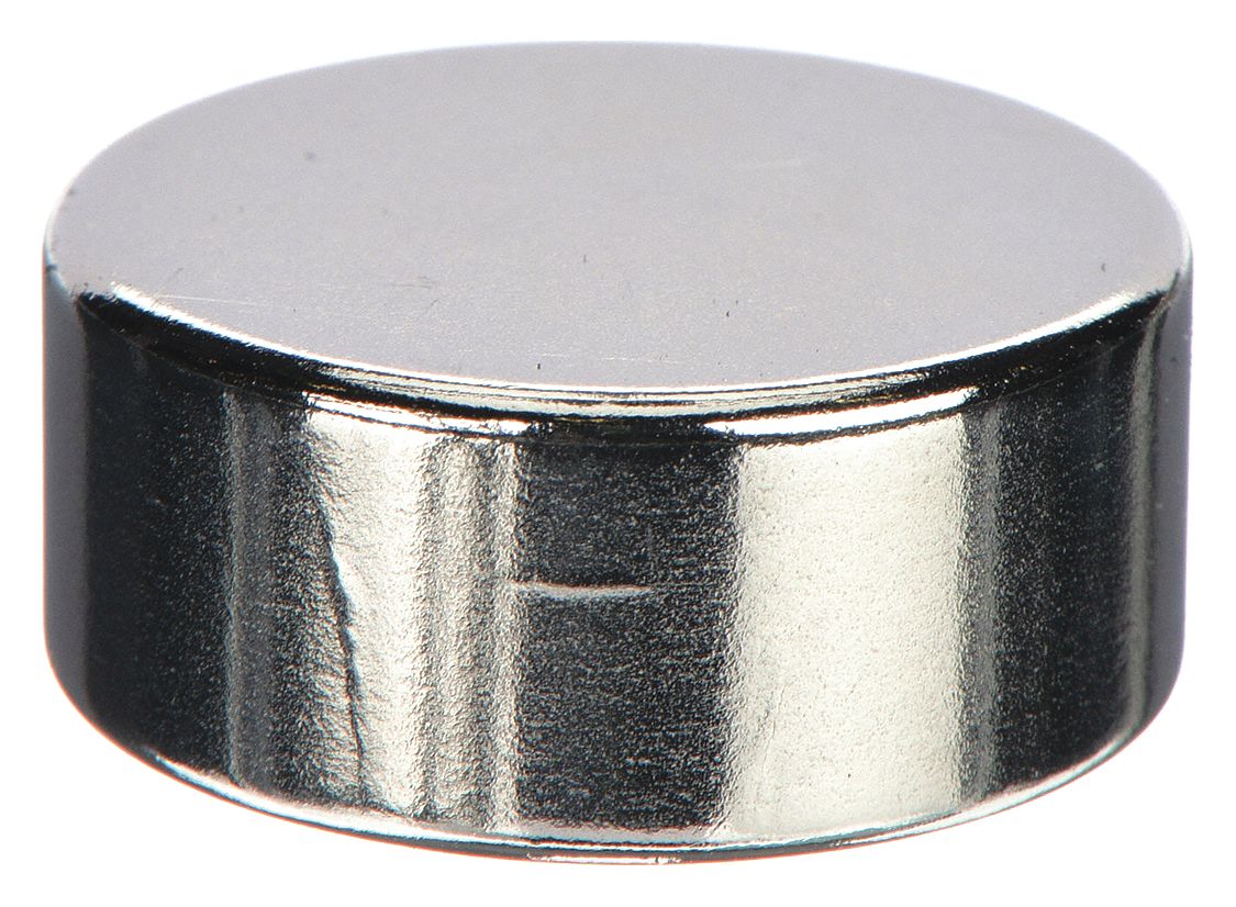 Neodymium, 7/8 in Outside Dia, Rare Earth Magnet - 6YA47|6YA47 - Grainger