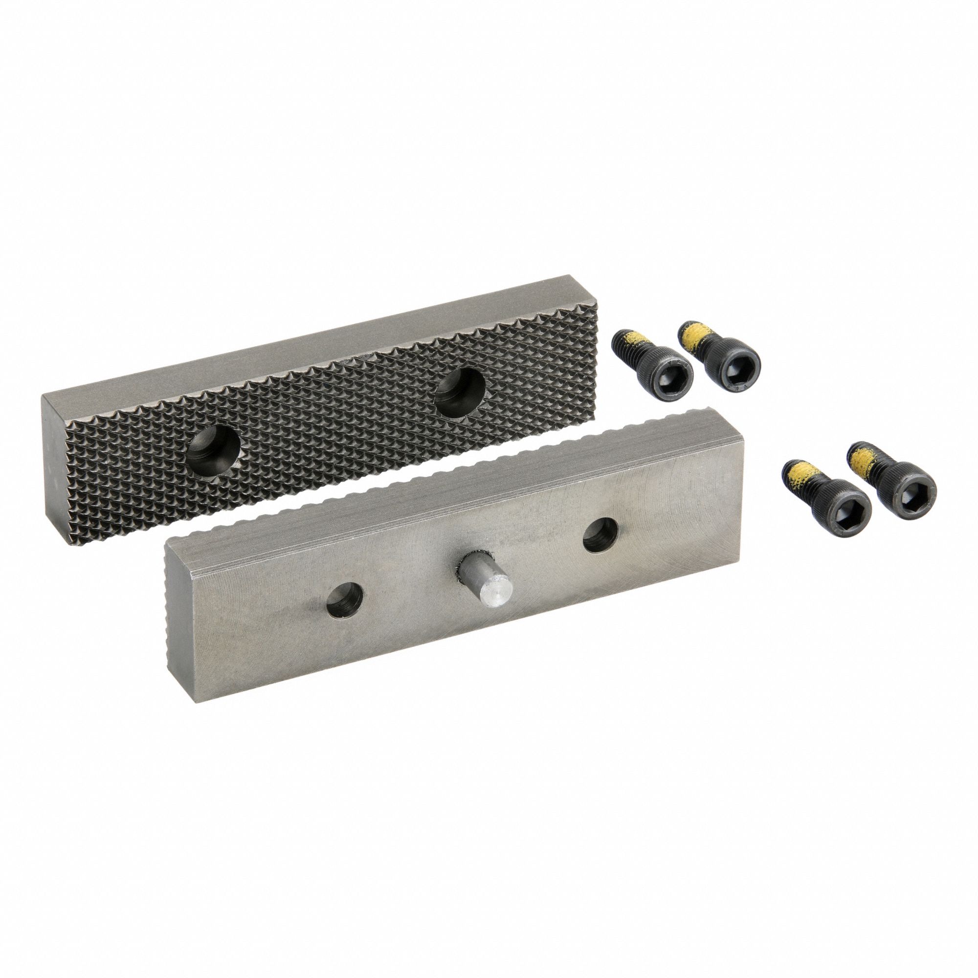 WILTON, Steel, For 5 in Vise Jaw Wd, Replacement Jaw Inserts - 6YA97 ...