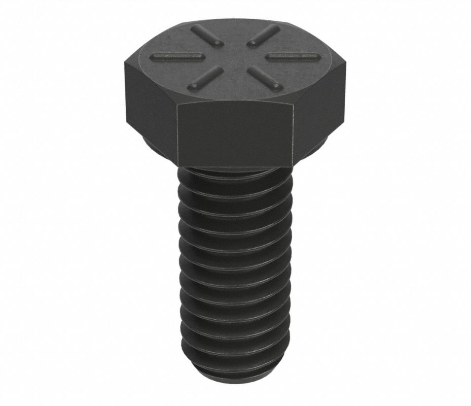 APPROVED VENDOR Tornillo de Cabeza de Dado Hexagonal 1/4"-20 Grado 8 Longitud de 5/8", Acabado ...