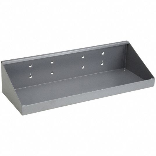For Square Pegboard Hole Shape, 18 in x 6 1/2 in x 6 1/2 in, Shelf ...
