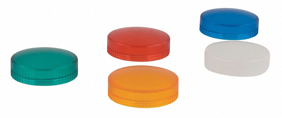 Pilot Light Lens,22mm,LED Light Mod,Mult - Grainger