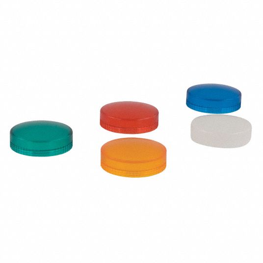 Pilot Light Lens,22mm,LED Light Mod,Mult - Grainger