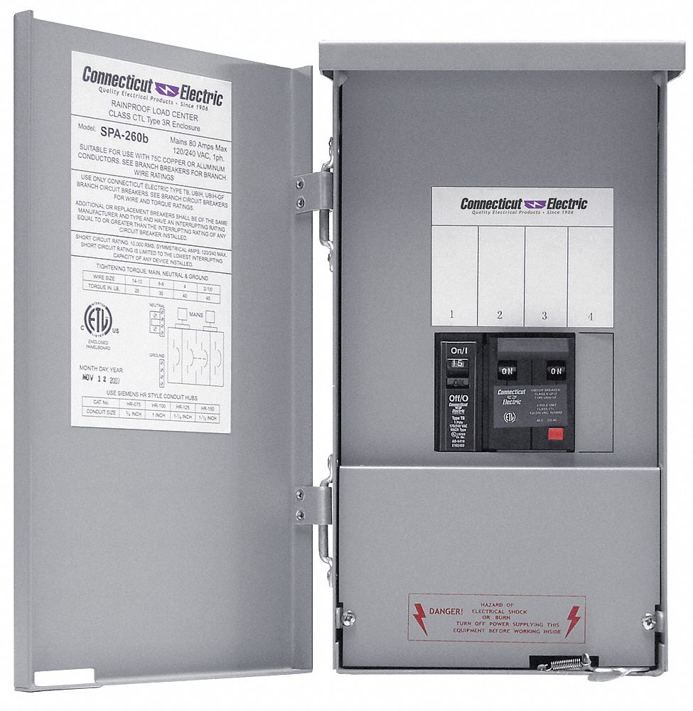Spa Panel, 60, Single Phase, Voltage 120/240 - Grainger