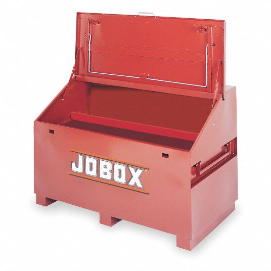 Jobsite Slope Lid Box, Brown - Grainger