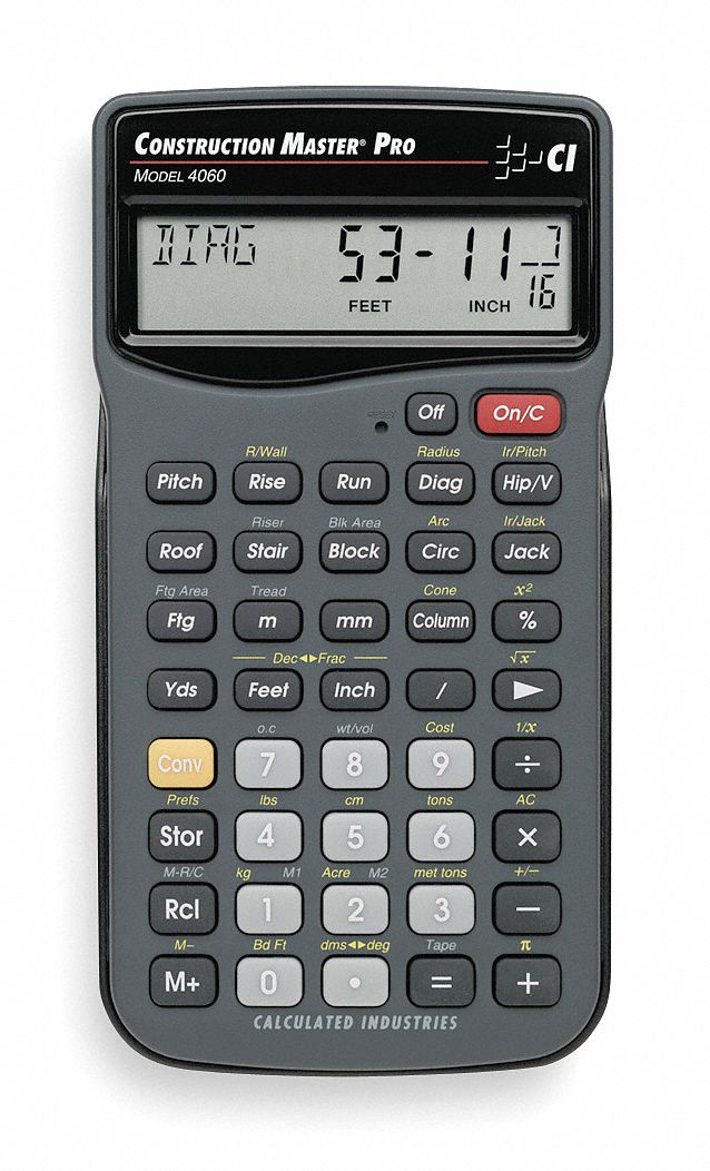 Calculator,Builder - Grainger