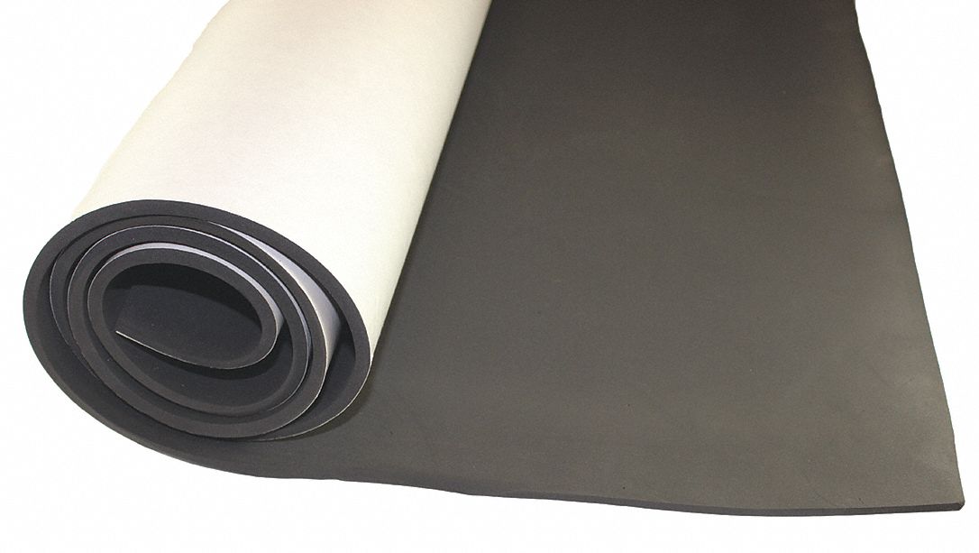 E. JAMES Water-Resistant Closed Cell, Foam Strip, EPDM, 3/16 in, 1/2 in ...