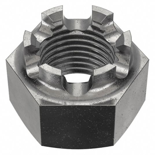 Slotted Castle, Std Hex, Castle Nut - 6YHK3|371125G - Grainger