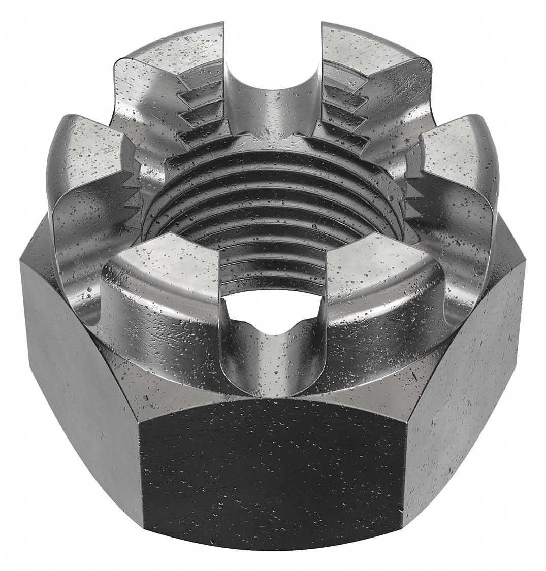 Slotted Castle, 5/8"-18 Thread Size, Castle Nut - 6YHK5|371205G - Grainger