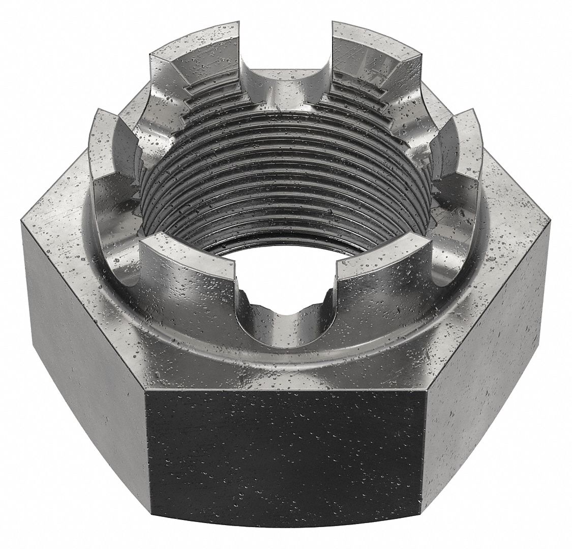Slotted Castle, 1 1/2"-12 Thread Size, Castle Nut - 6YHL3|371485G ...
