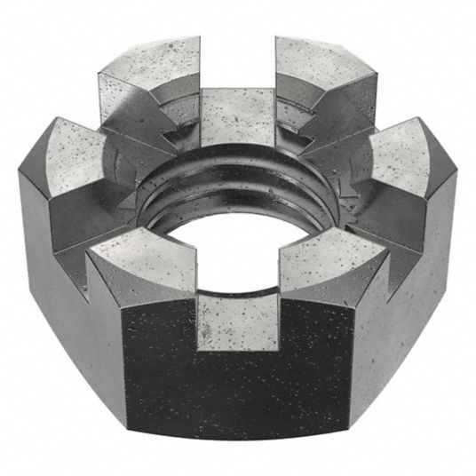 Slotted Castle, Std Hex, Castle Nut - 6YHN1|351145G - Grainger