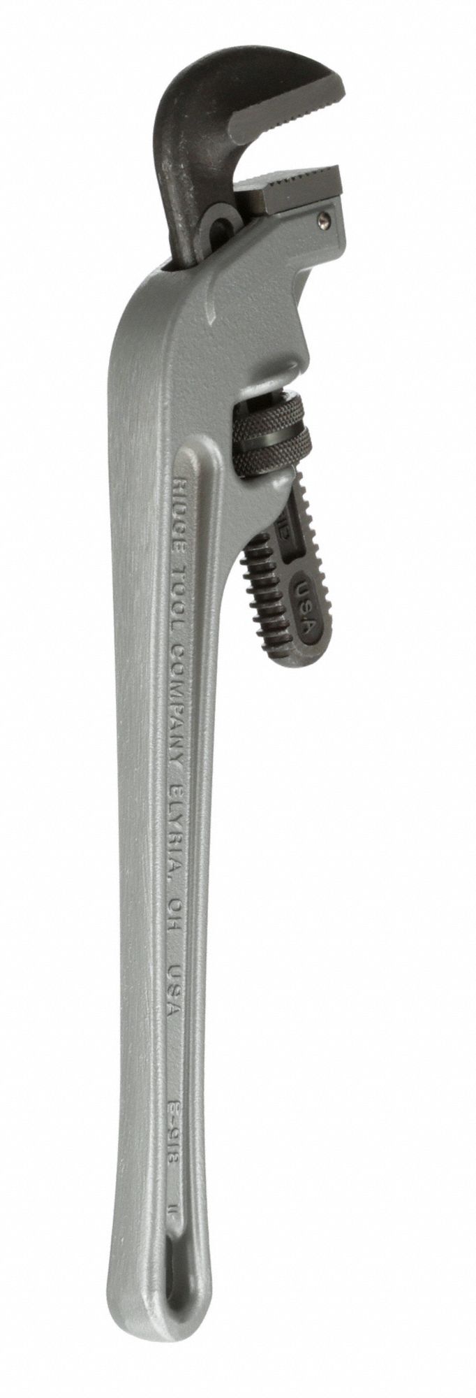 RIDGID End Pipe Wrench: 2 1/2 in Jaw Capacity, Serrated, 18 in Overall ...