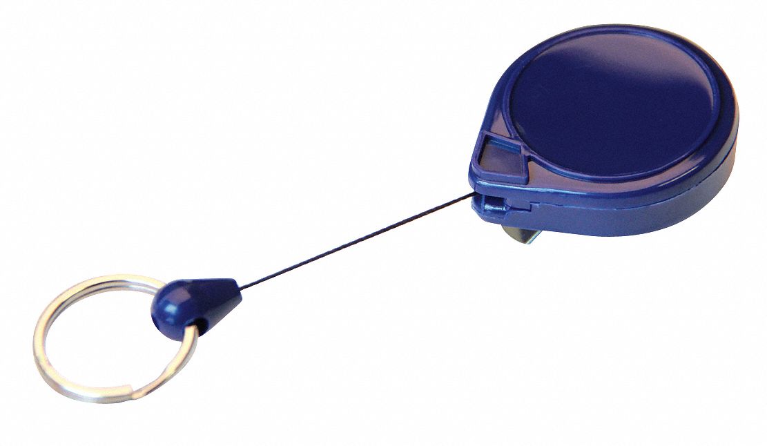Key-Bak 0052-005 Key-Bak ID Card Retractor: MiniBak, Split, 3/4 in Ring ...
