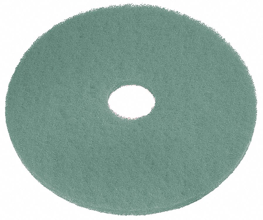 28 in Recycled Plastic Polyester Fiber Round Burnishing Pad, 3000 rpm ...
