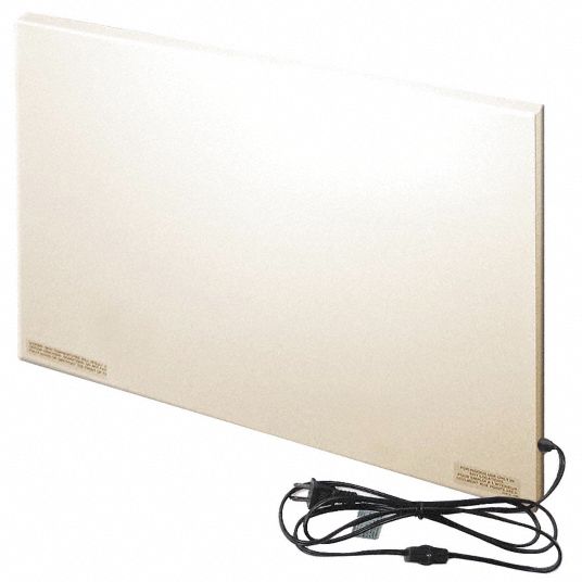 Electric Flat Panel Heater, 120, Non-Oscillating - Grainger