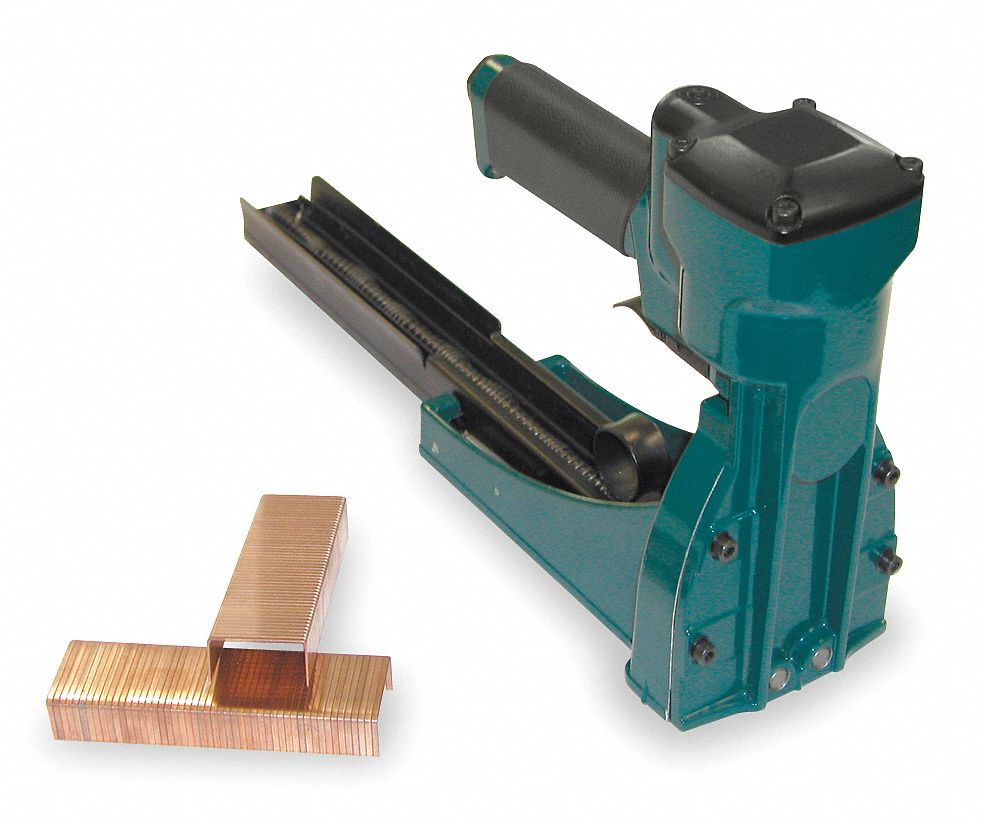 Air Hand Clinch Stapler,Stick,1-3/8 In - Grainger