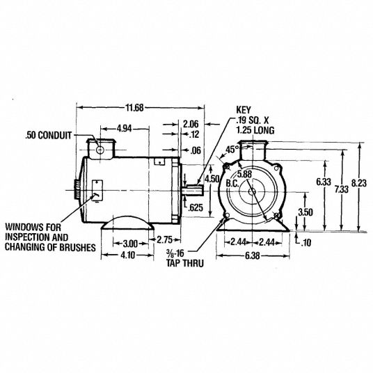 1/4hp 90vdc Mtr 56c - Grainger