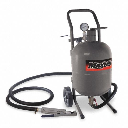 45-Fed Portable Abrasive Blaster, 9 with 3/32 in Nozzle, 11 with 7/64 ...