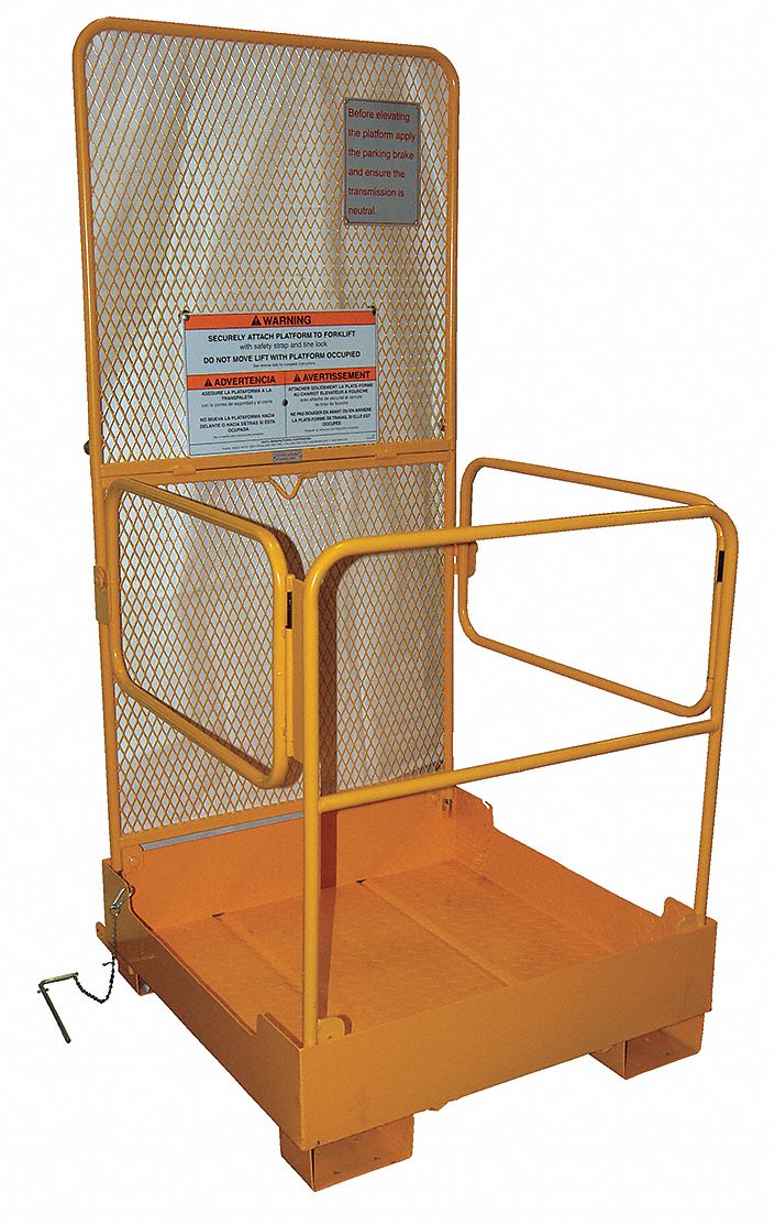 Fork Truck Work Platform,37W x 37D x 84H - Grainger