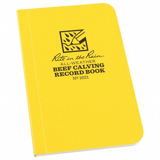 RITE IN THE RAIN All Weather Beef Calving Record Book: Yellow, Field ...